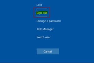 How to Log Off a Windows 10 Computer – WCSU Support