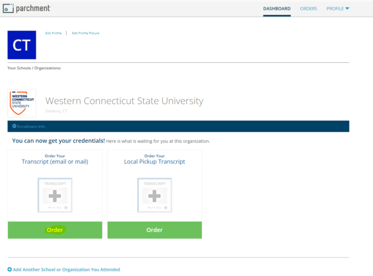 Requesting an Official Transcript – WCSU Support